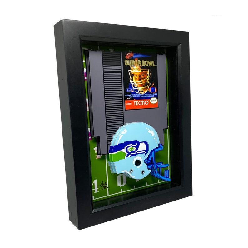 Tecmo Bowl Nintendo Art NFL Helmet 3D Art 8 Bit Art NFL Art | Etsy