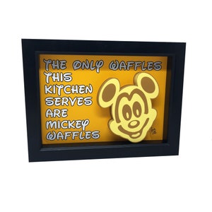 Mickey Waffles Disney 3D Wall Art Disney Kitchen Decor Disney Kitchen ...