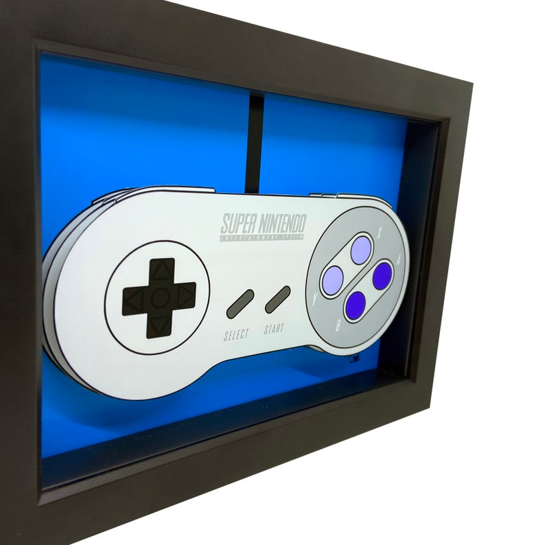 Super Nintendo Controller SNES Controller 3D Art Video Game | Etsy