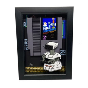 Nintendo ROB 3D Art: Gyromite NES Game Shadow Box - Etsy