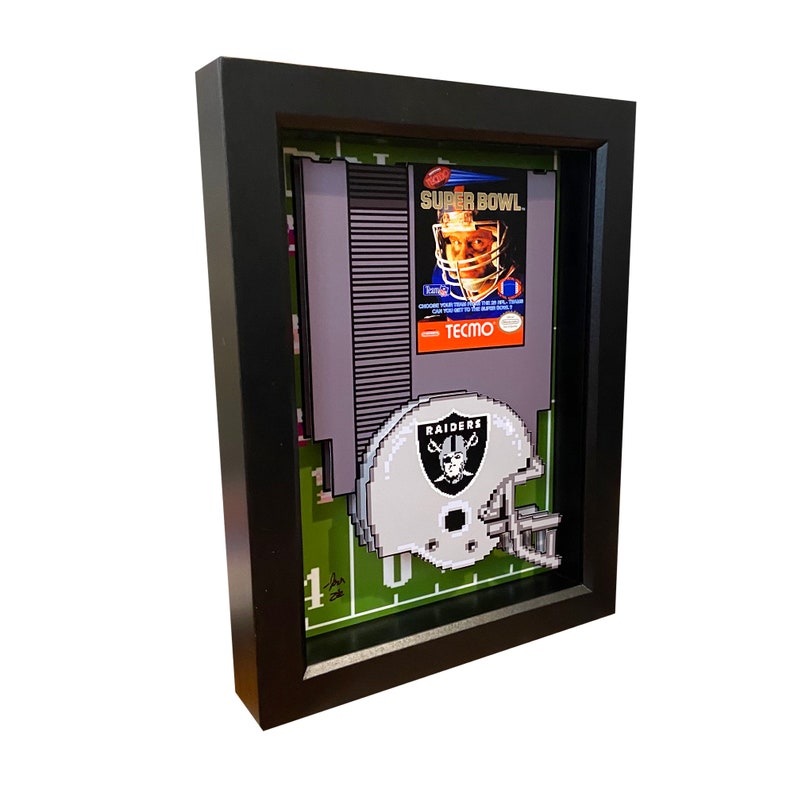 Tecmo Bowl Nintendo Art NFL Helmet 3D Art 8 Bit Art NFL Art | Etsy