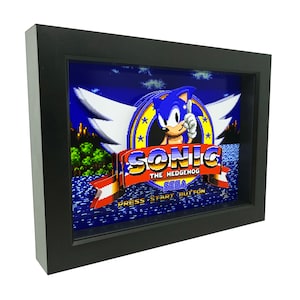 Sonic the Hedgehog Art Sonic Art Video Game Art Sonic Title Screen 3D ...