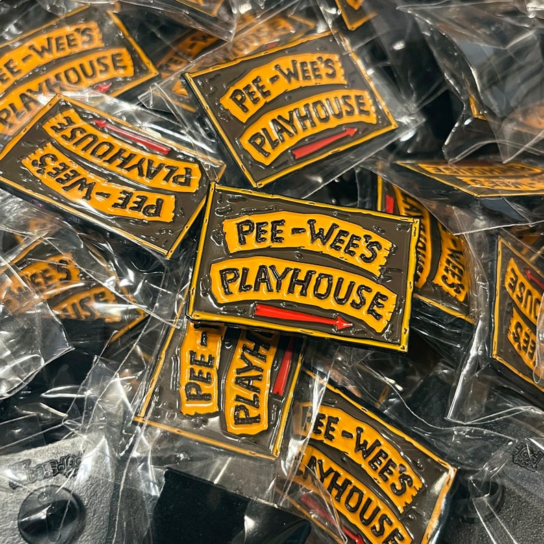 Pee Wee Herman Pee Wee's Playhouse Sign Enamel Pin Pee Wee - Etsy Australia
