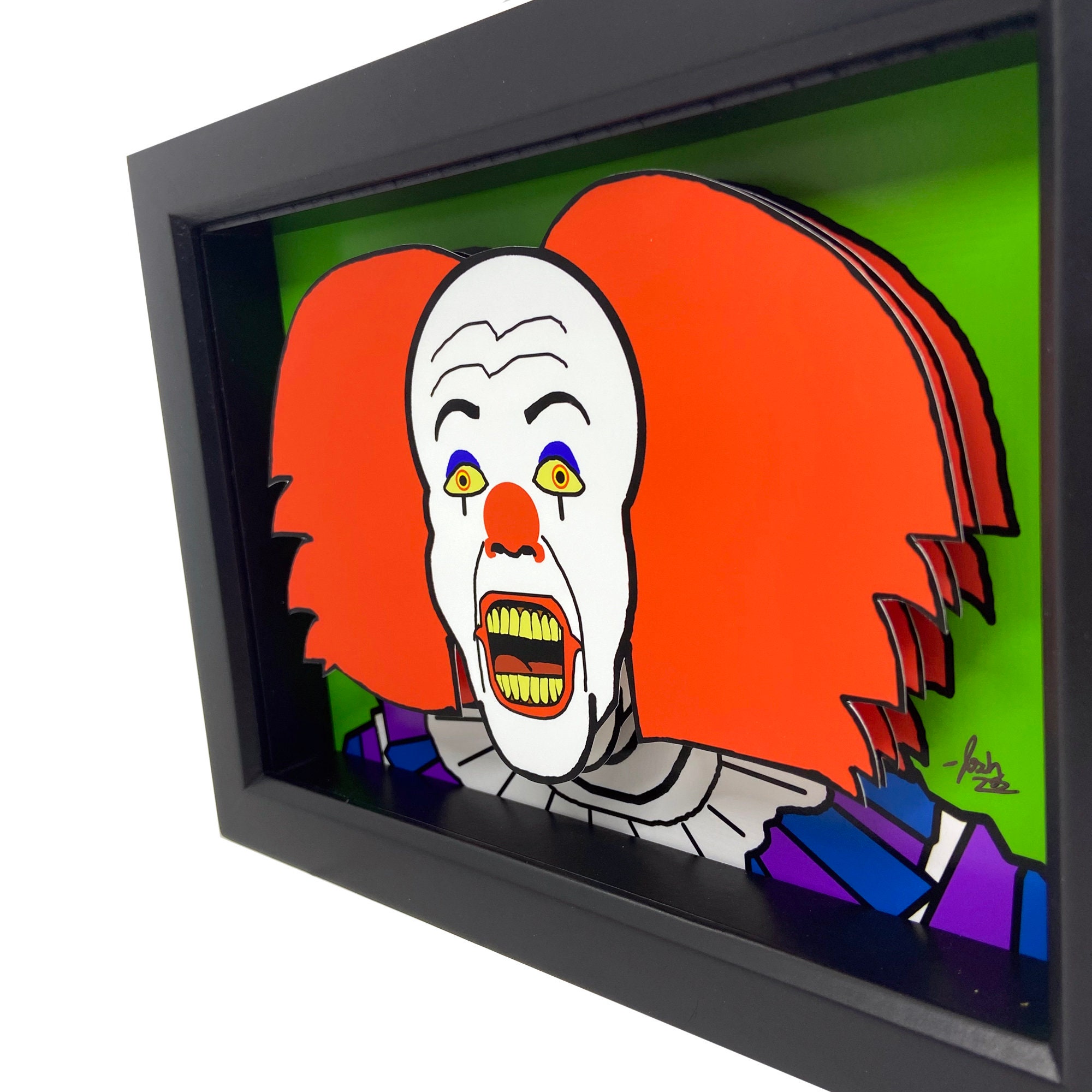 Stephen King Movie Art IT Pennywise Clown 3D Art Pop Horror - Etsy Denmark