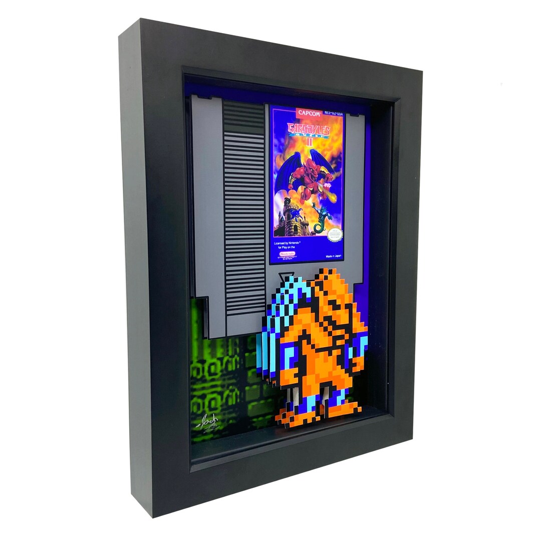 Gargoyle's Quest 2 Firebrand 3D Art Nintendo Cartridge Video Game Art ...