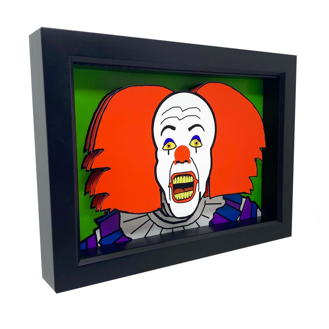 Stephen King Movie Art IT Pennywise Clown 3D Art Pop Horror | Etsy