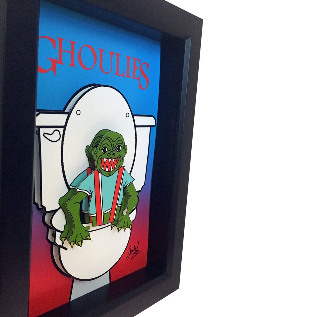 Ghoulies Movie Poster Art Horror Bathroom Decor 3D Art Horror Decor ...