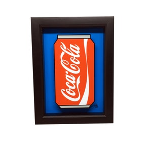 Coke Art Coke Print 3D Art Coca Cola Art Coca Cola Print Coke Can Art ...