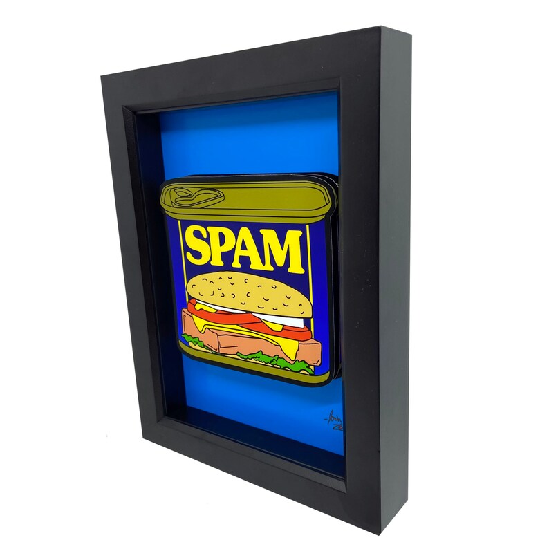 Spam Art Spam Print 3D Art Spam Pop Art Kitchen Wall Art | Etsy