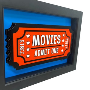 Movie Ticket Sign Theater Room Decor Home Theater Decor Movie Theater ...