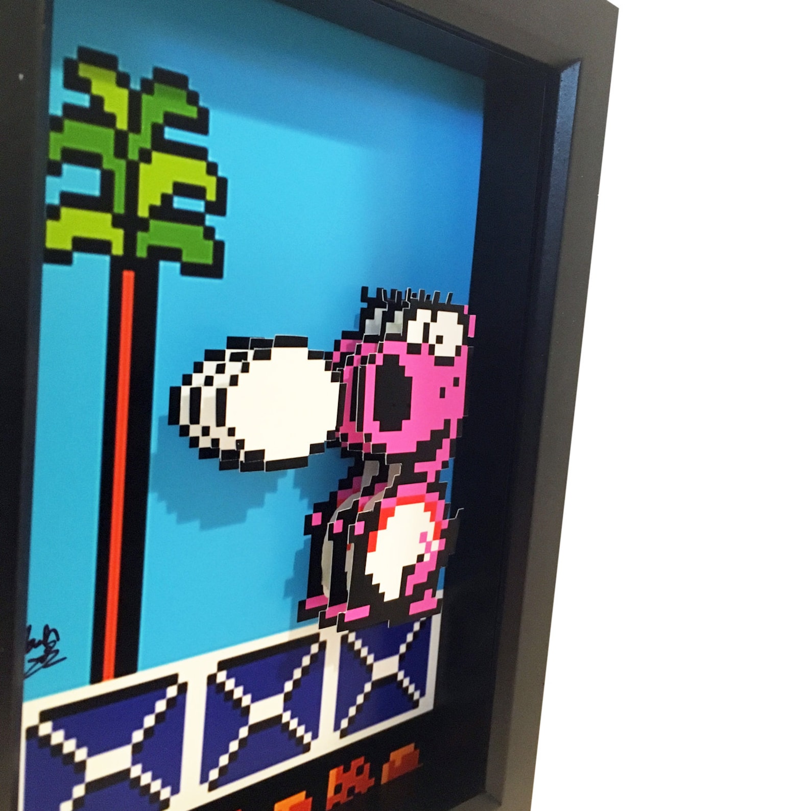 8 Bit Art Super Mario Bros 2 Art Video Game Decor 3D Art Birdo | Etsy