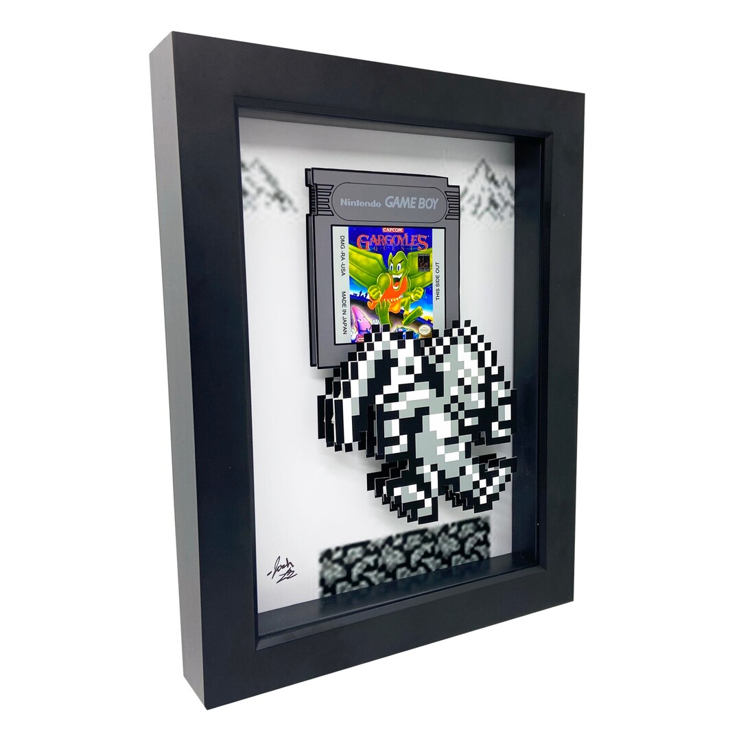 Gargoyle's Quest Firebrand 3D Art Nintendo Game Boy Art Video Game Art ...