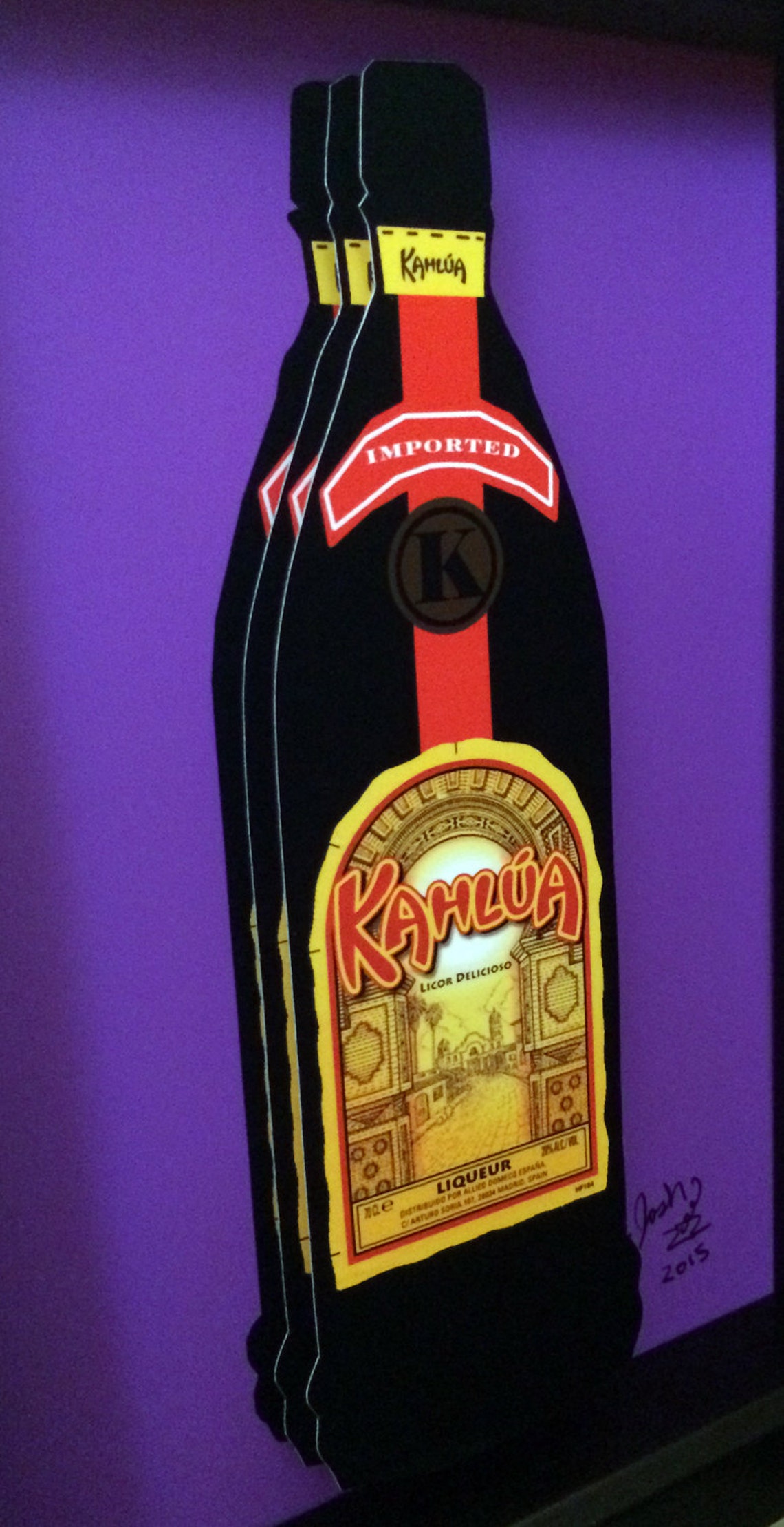 Kahlua Bottle 3D Pop Art: Framed Liquor Decor - Etsy