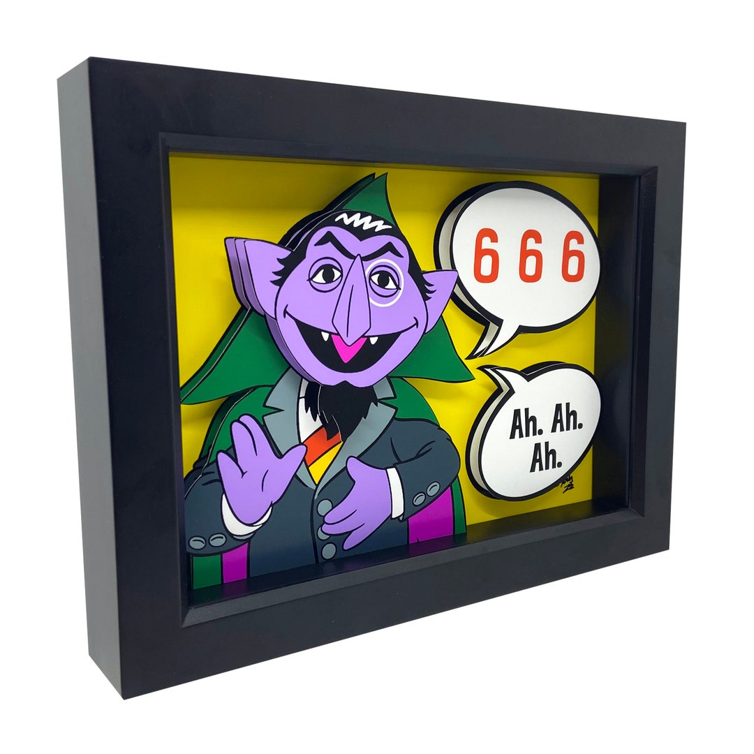The Count 666 Print Devil Art Count Dracula Print 3D Art Horror Art ...