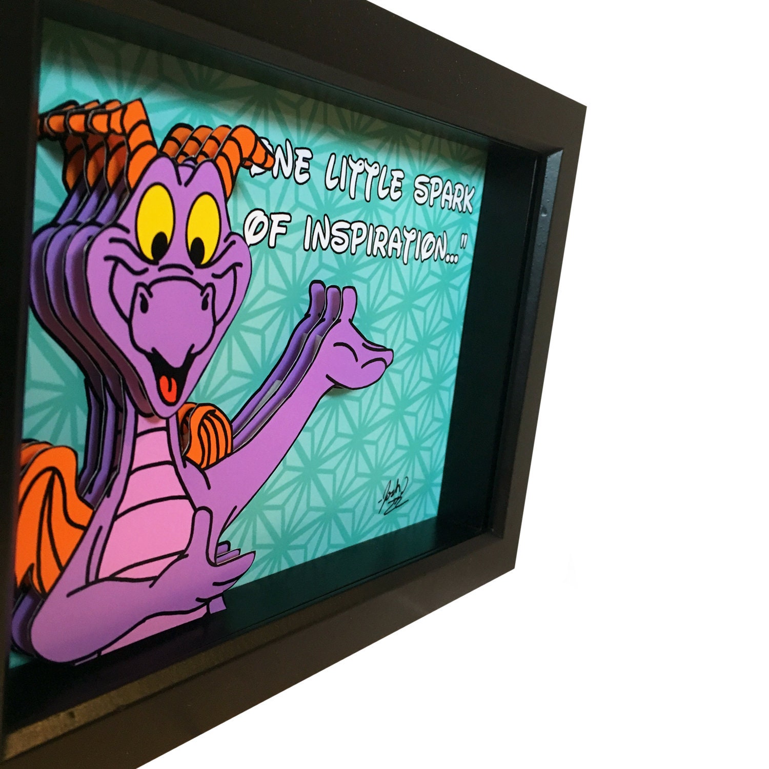 Figment Disney 3D Art Epcot Figment and Dreamfinder Epcot Art - Etsy ...