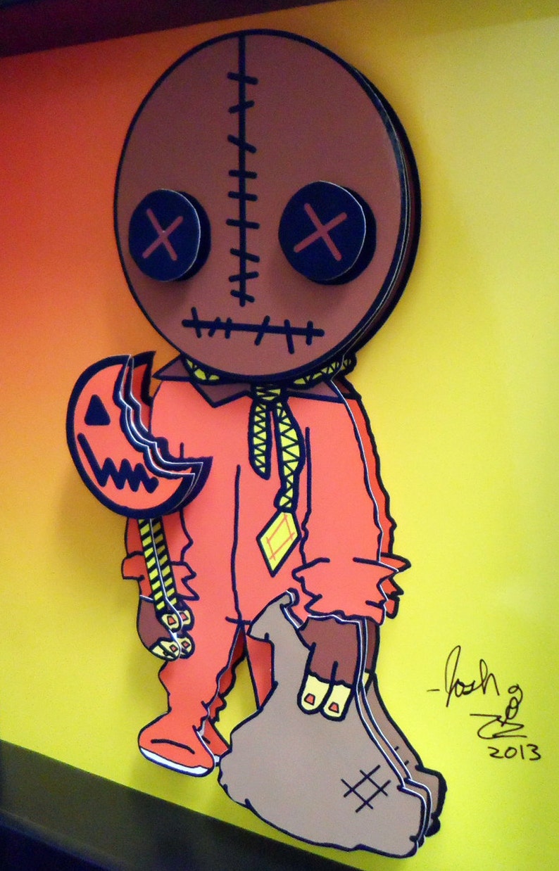Trick R Treat Sam Horror Art Sam Hain Print Horror Movie Art - Etsy