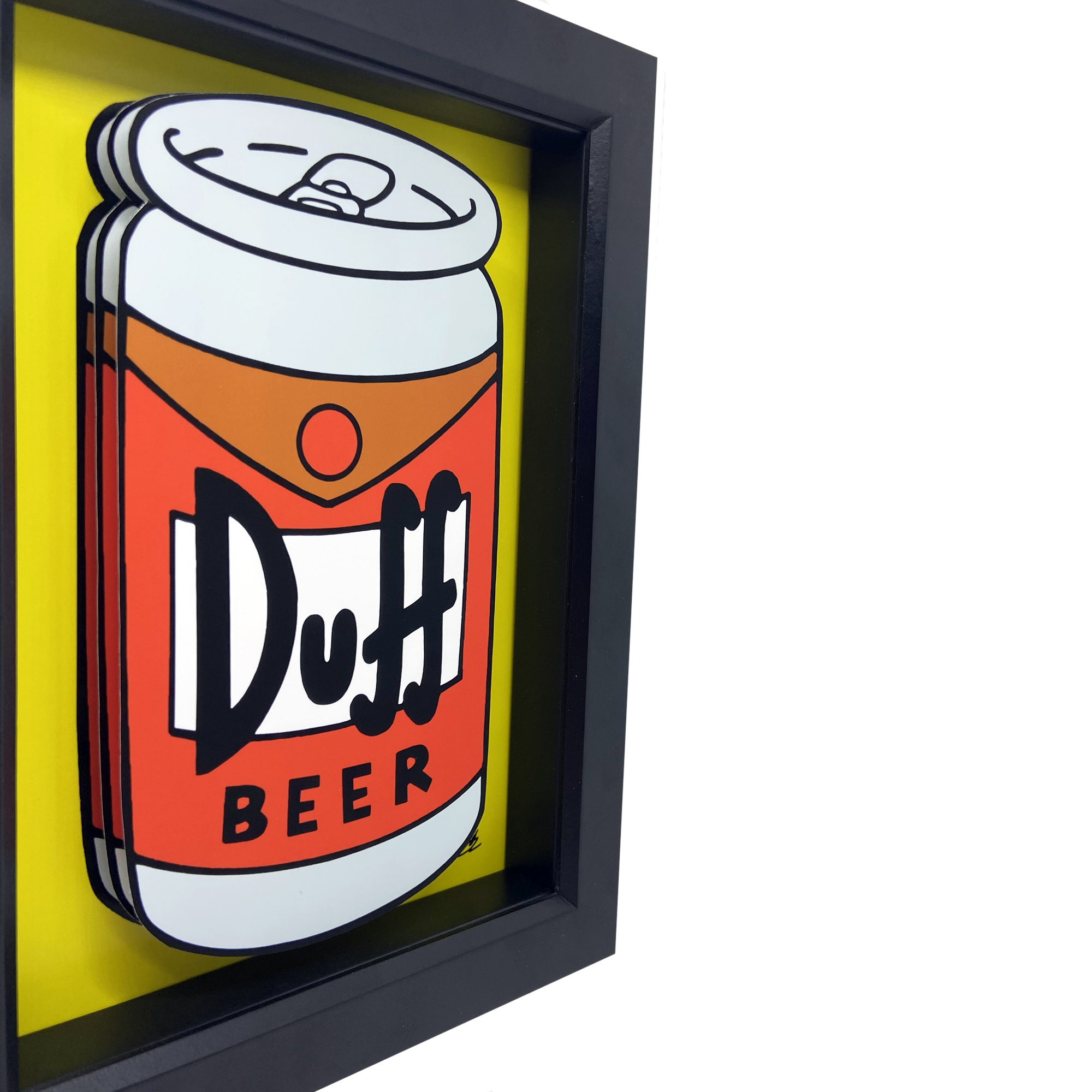Duff Beer Art The Simpsons Art Duff Beer Can 3D Art Duff Beer | Etsy