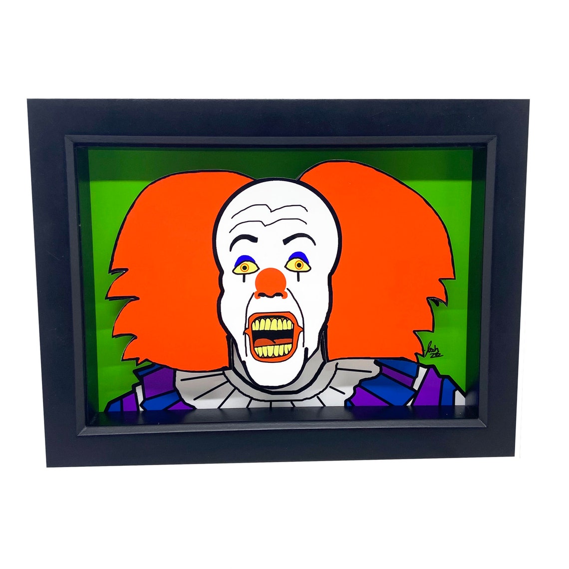 Stephen King Movie Art IT Pennywise Clown 3D Art Pop Horror Artwork - Etsy