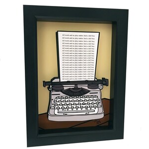 The Shining Poster Art 3D Art Typewriter the Shining Movie Print Jack ...
