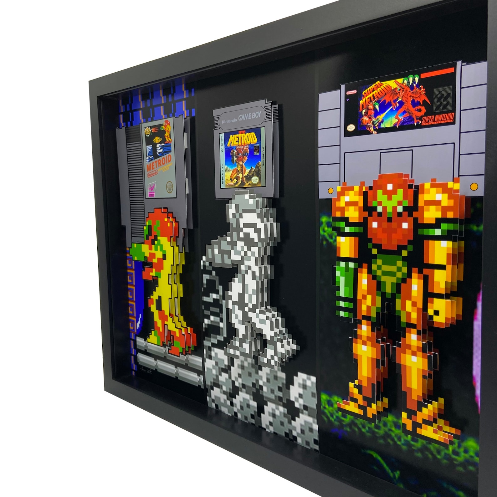 Metroid Art Super Metroid Wall Art Super Nintendo Art 3D Art - Etsy