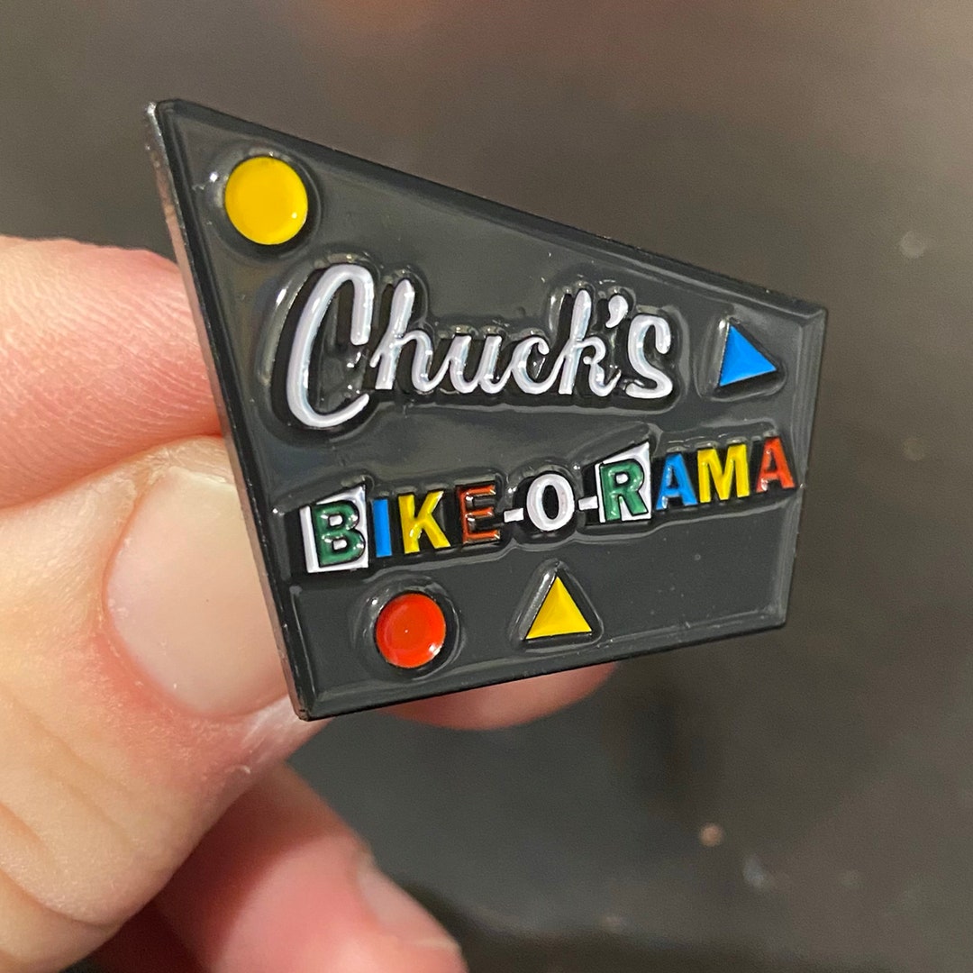 Pee Wee Herman Enamel Pin Chucks Bike O Rama Pin Pee Wee's Big Adventure Pee Wee Herman Pin Pee ...