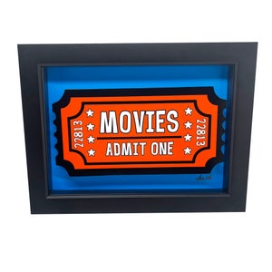 Movie Ticket Sign Theater Room Decor Home Theater Decor Movie Theater ...