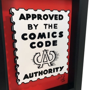 Comic Book Code Art Comic Code Print Comic Book Print 3D Art Superhero ...