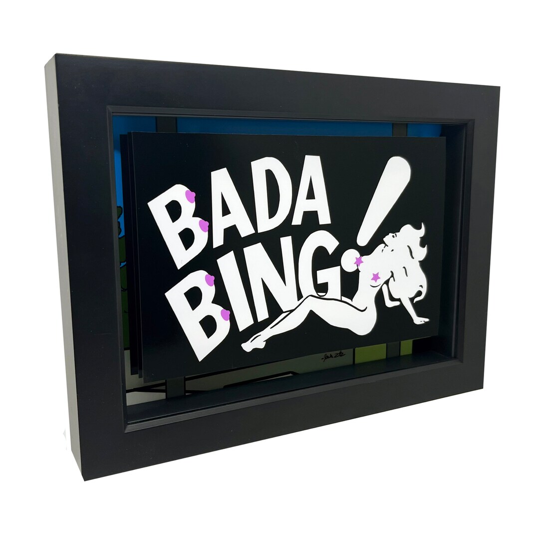 Bada Bing Sign Bada Bing Sopranos 3D Art the Sopranos Art - Etsy