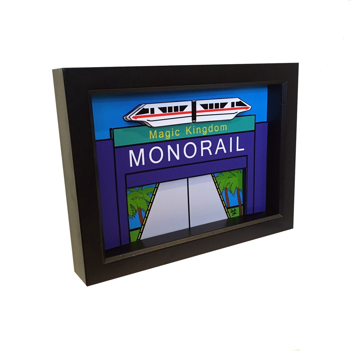 Disney Monorail Sign Epcot Art Magic Kindom Art Walt Disney - Etsy