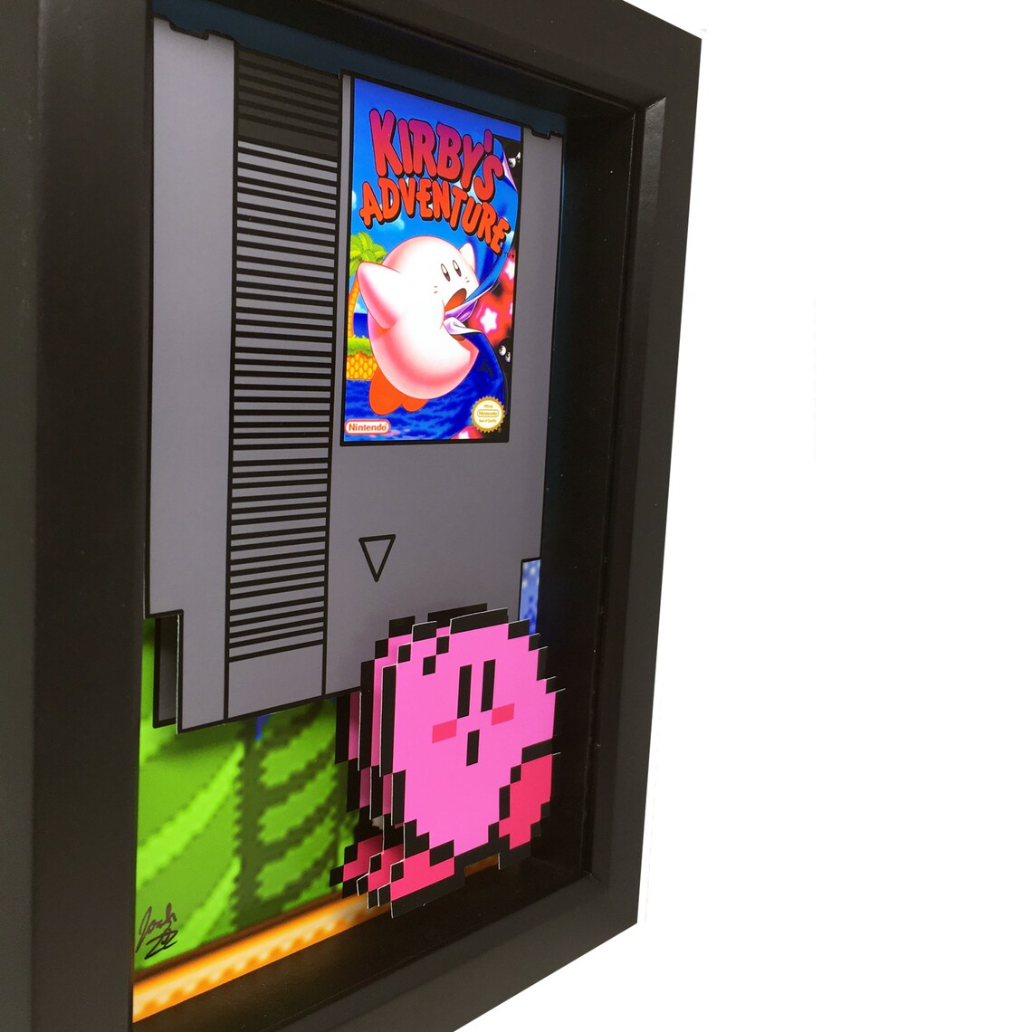 Kirby Art Kirbys Adventure 3D Art Nintendo Kirby 8 Bit Art | Etsy
