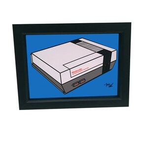 Nintendo Entertainment System Art NES Console Art Nintendo Decor NES ...