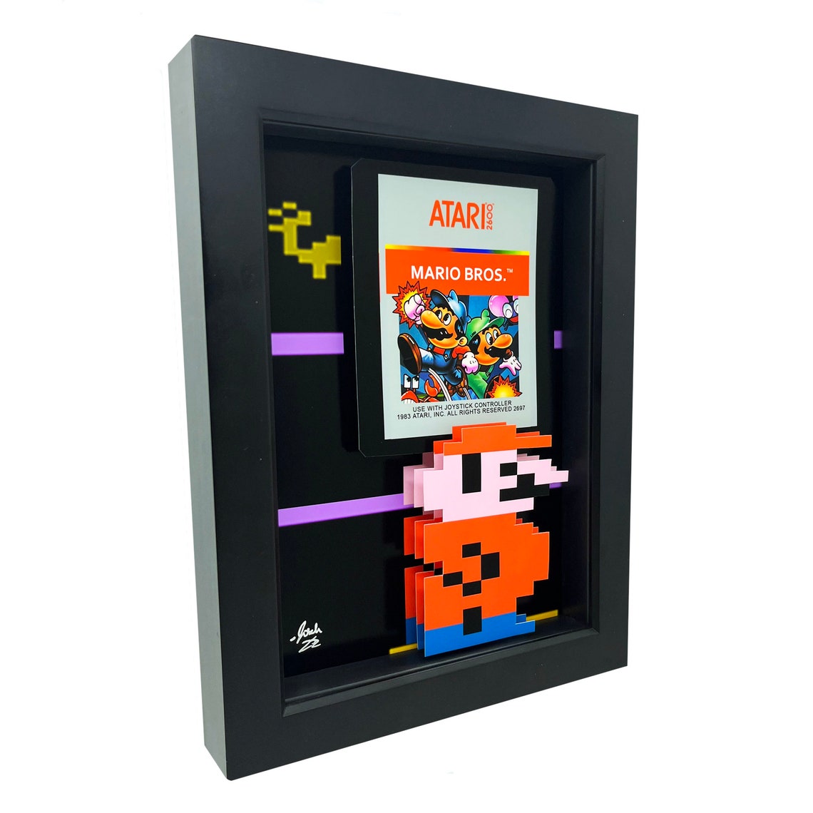 Atari 2600 Art Mario Bros Art Atari Art Atari Games 3D Art - Etsy