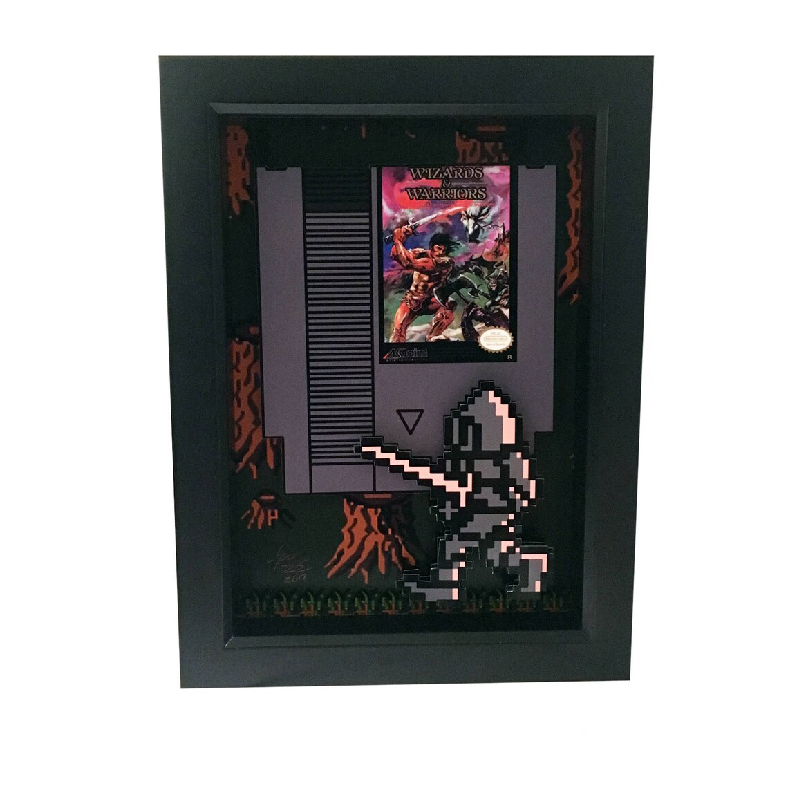 Wizards and Warriors Art Nintendo 8 Bit 3D Art Video Game Art | Etsy