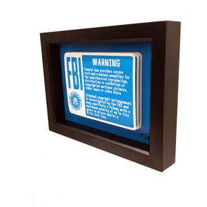 3D FBI Warning Art: Vintage VHS Tape Pop Art - Framed - Etsy