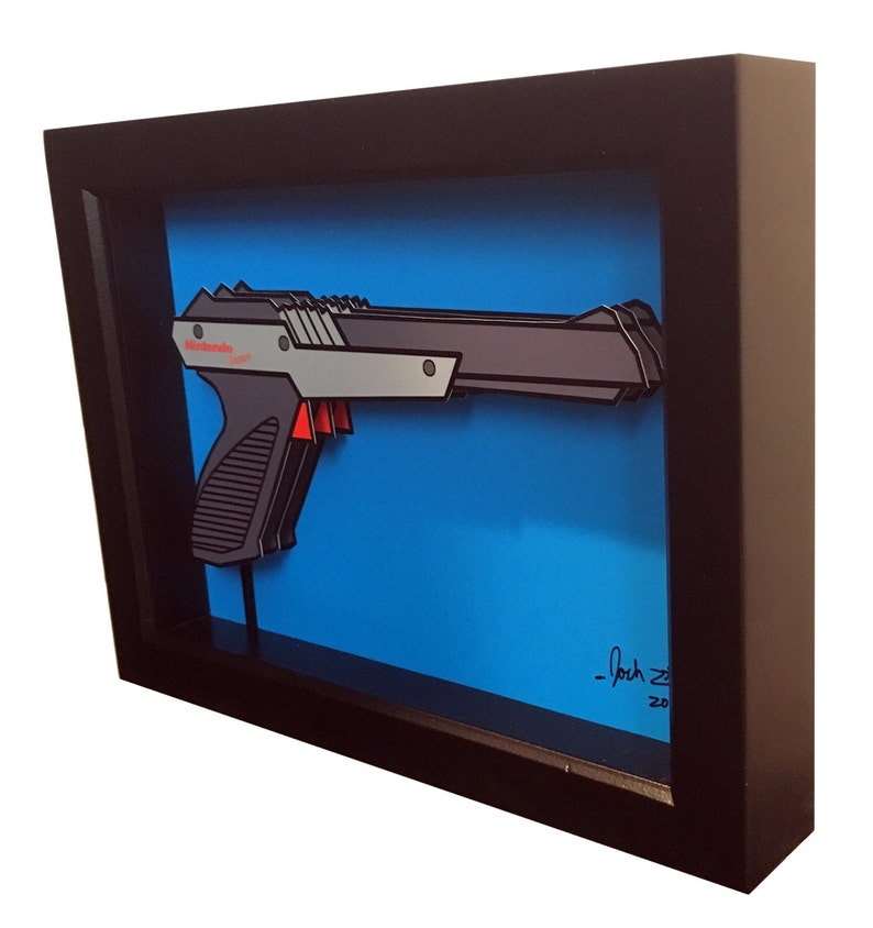 Retro Video Game Art Nintendo Zapper Gun Art 3D Art Nintendo Zapper Gun ...