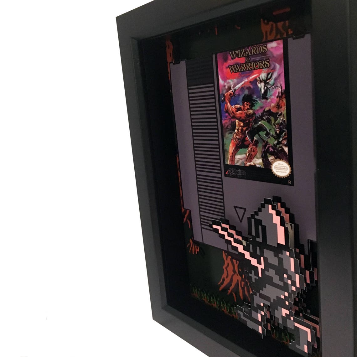 Wizards and Warriors Art Nintendo 8 Bit 3D Art Video Game Art - Etsy