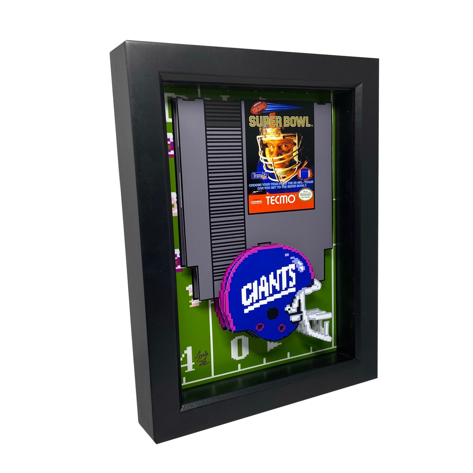 Tecmo Bowl Nintendo Art NFL Helmet 3D Art 8 Bit Art NFL Art - Etsy