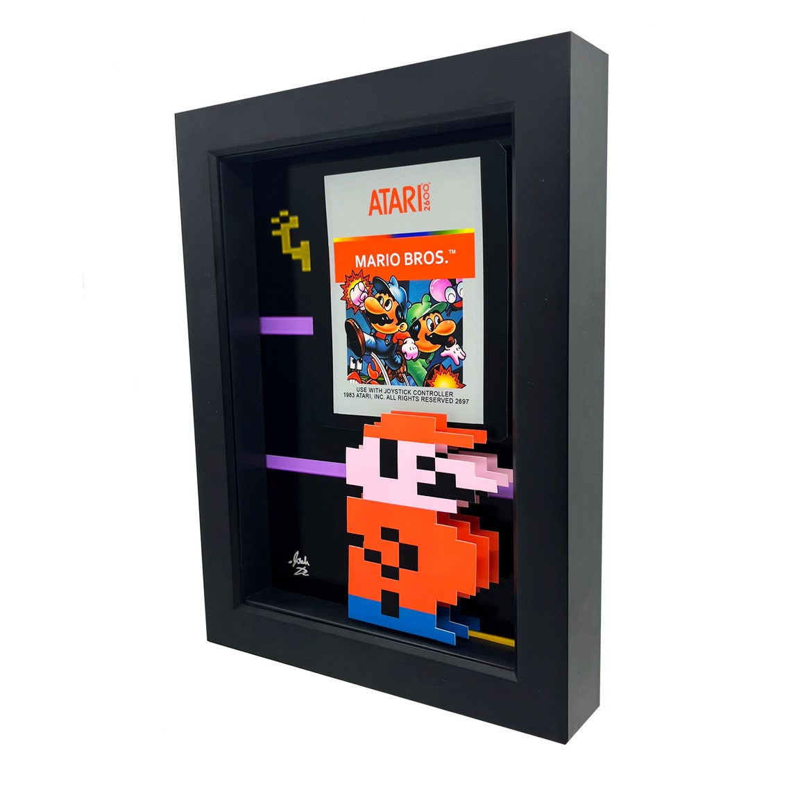 Atari 2600 Art Mario Bros Art Atari Art Atari Games 3D Art - Etsy