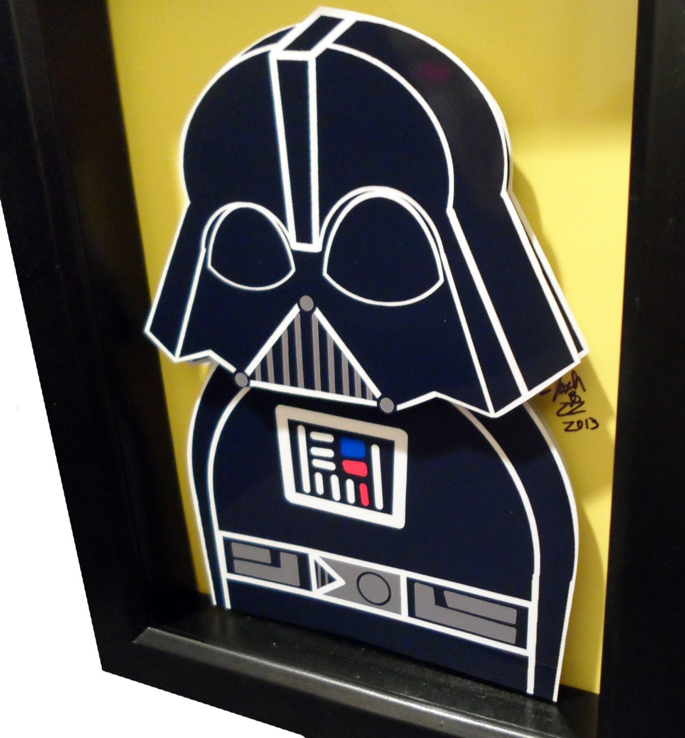 Darth Vader 3D Art Star Wars Movie Poster Print Darth Vader | Etsy