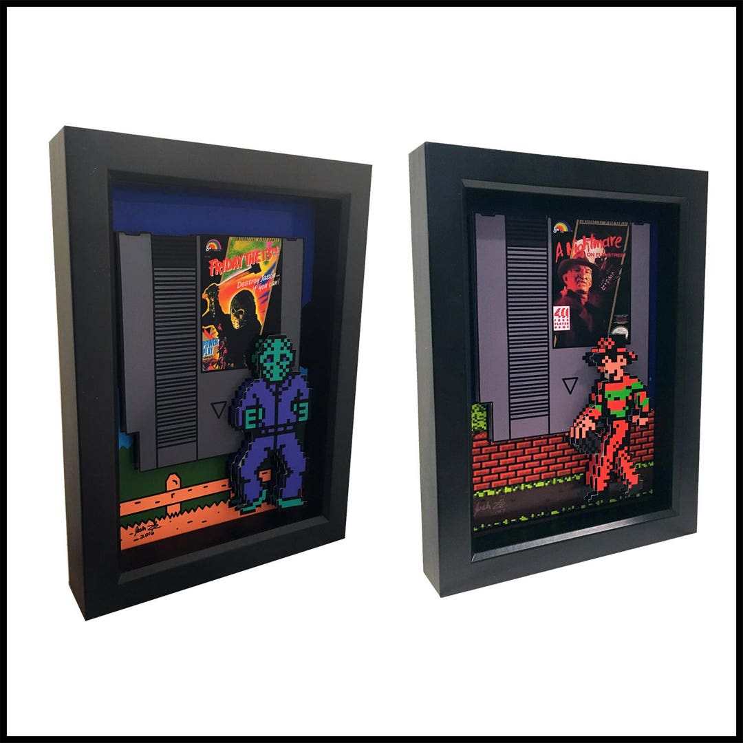 Friday the 13th A Nightmare on Elm Street Video Game Print Nintendo ...