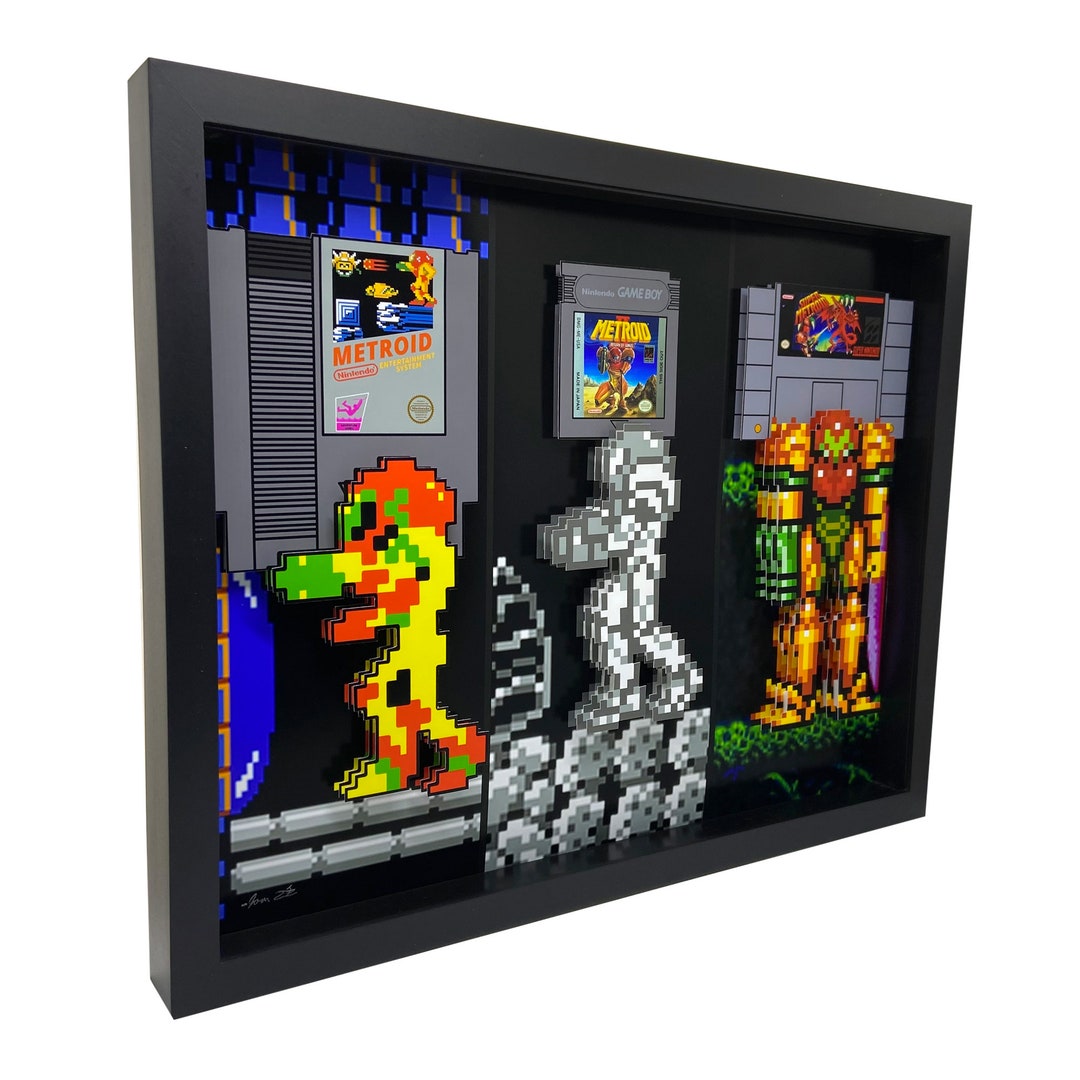 Metroid Art Super Metroid Wall Art Super Nintendo Art 3D Art Metroid 2 ...