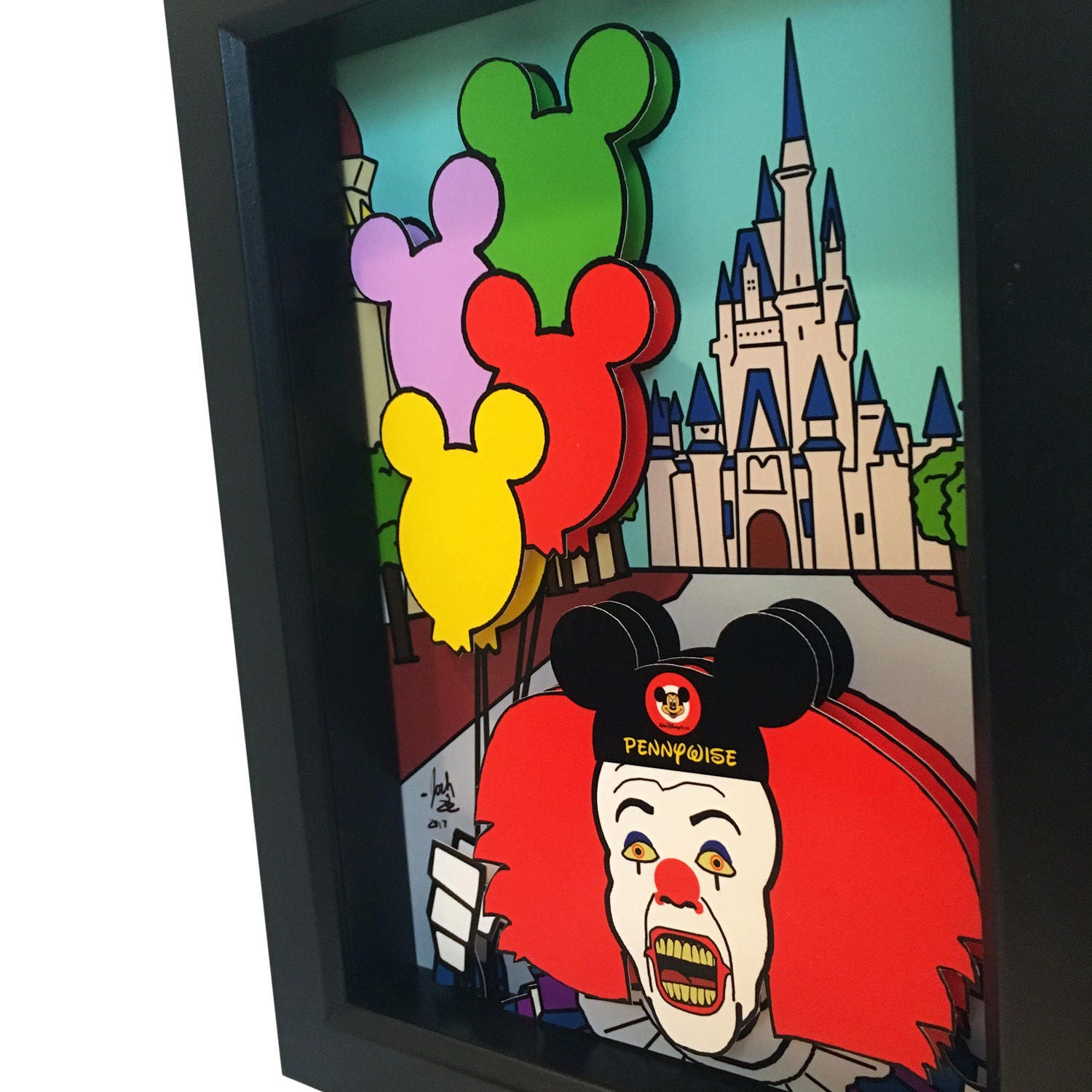 Stephen King It Pennywise at Walt Disney World 3D Art Horror Decor ...