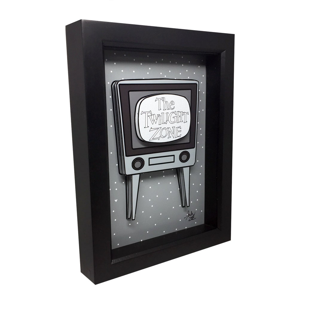 Twilight Zone 3D Art: Rod Serling Sci-fi TV, Black Shadow Box Frame - Etsy