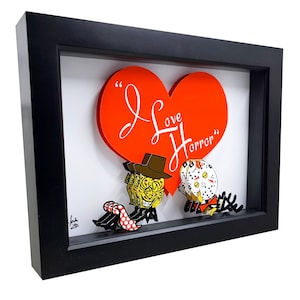 Horror Lover I Love Horror Love 3D Art Horror Decor Horror Art Prints ...