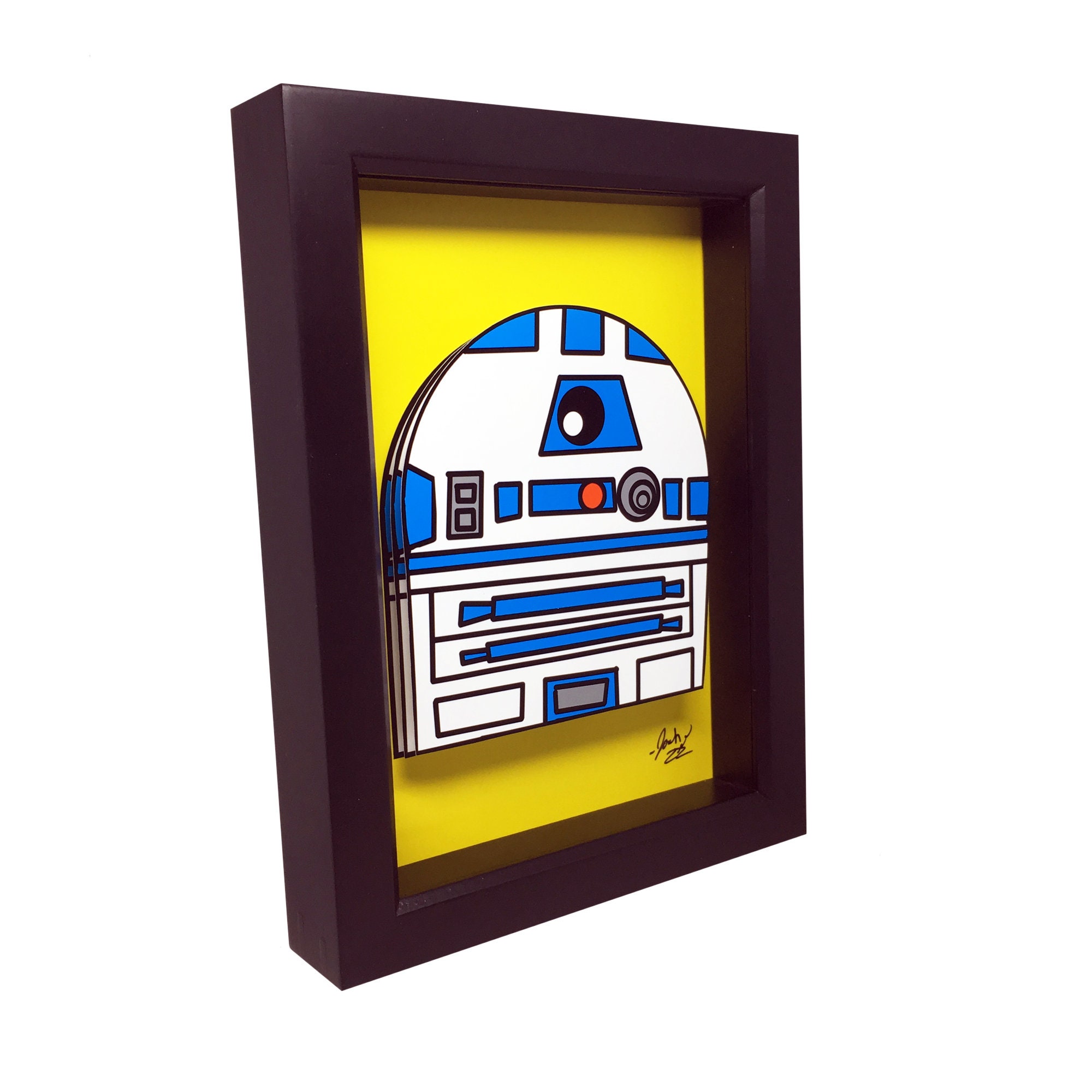 R2D2 Print Star Wars Print R2D2 Art Star Wars Art 3D Art | Etsy