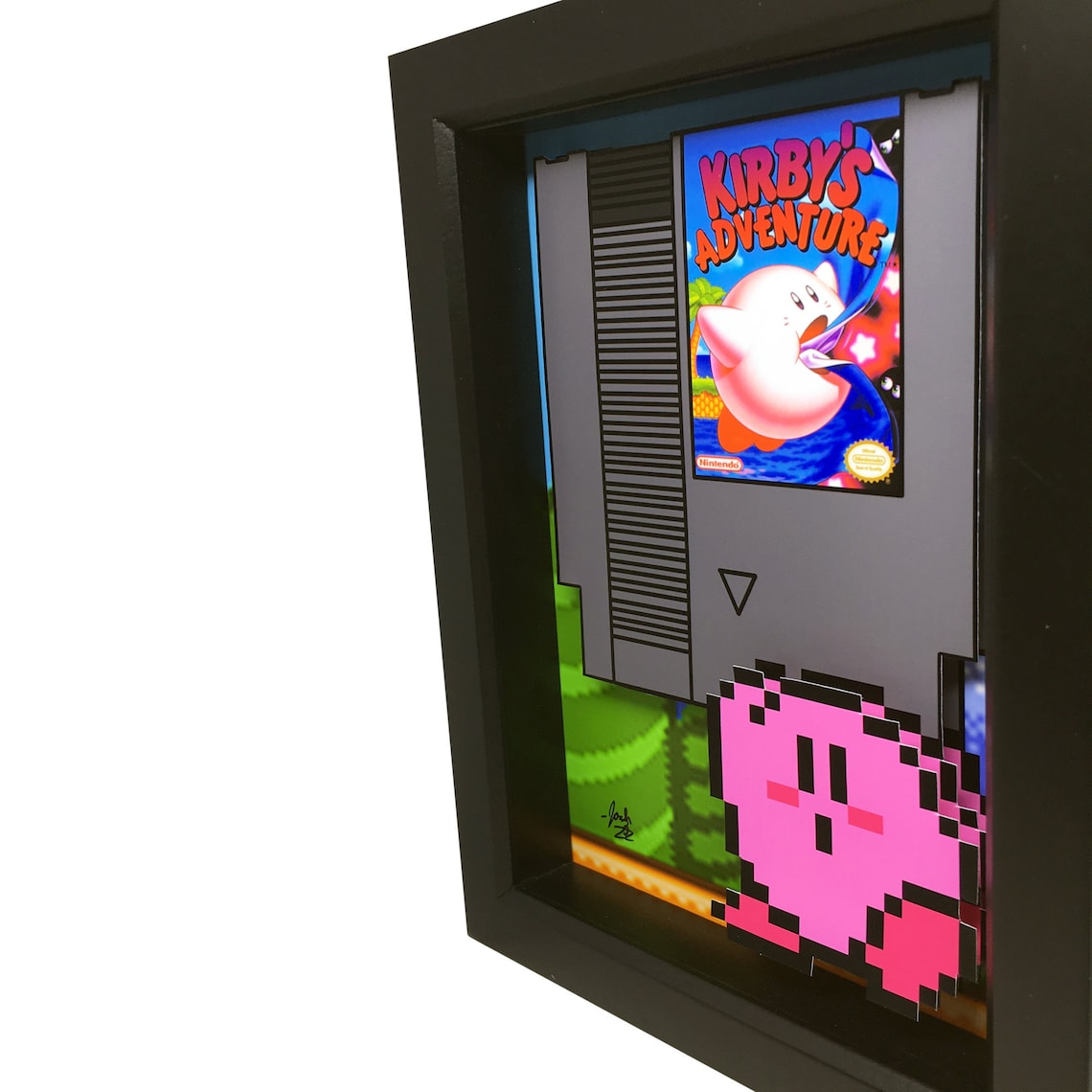 Kirby Art Kirbys Adventure 3D Art Nintendo Kirby 8 Bit Art | Etsy