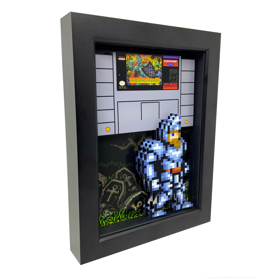 Super Ghouls N Ghosts Pixel Art: 3D SNES Game Decor - Etsy