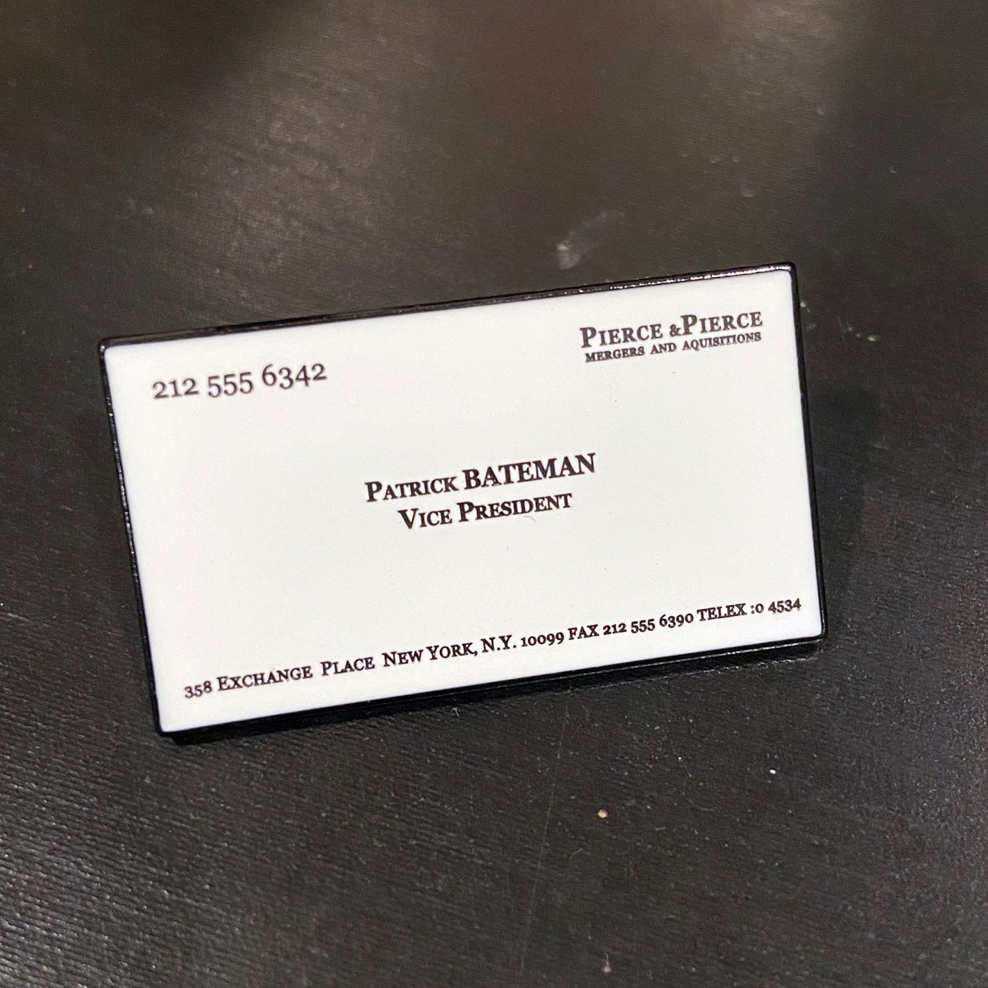 American Psycho Pin American Psycho Patrick Bateman Business Etsy Uk
