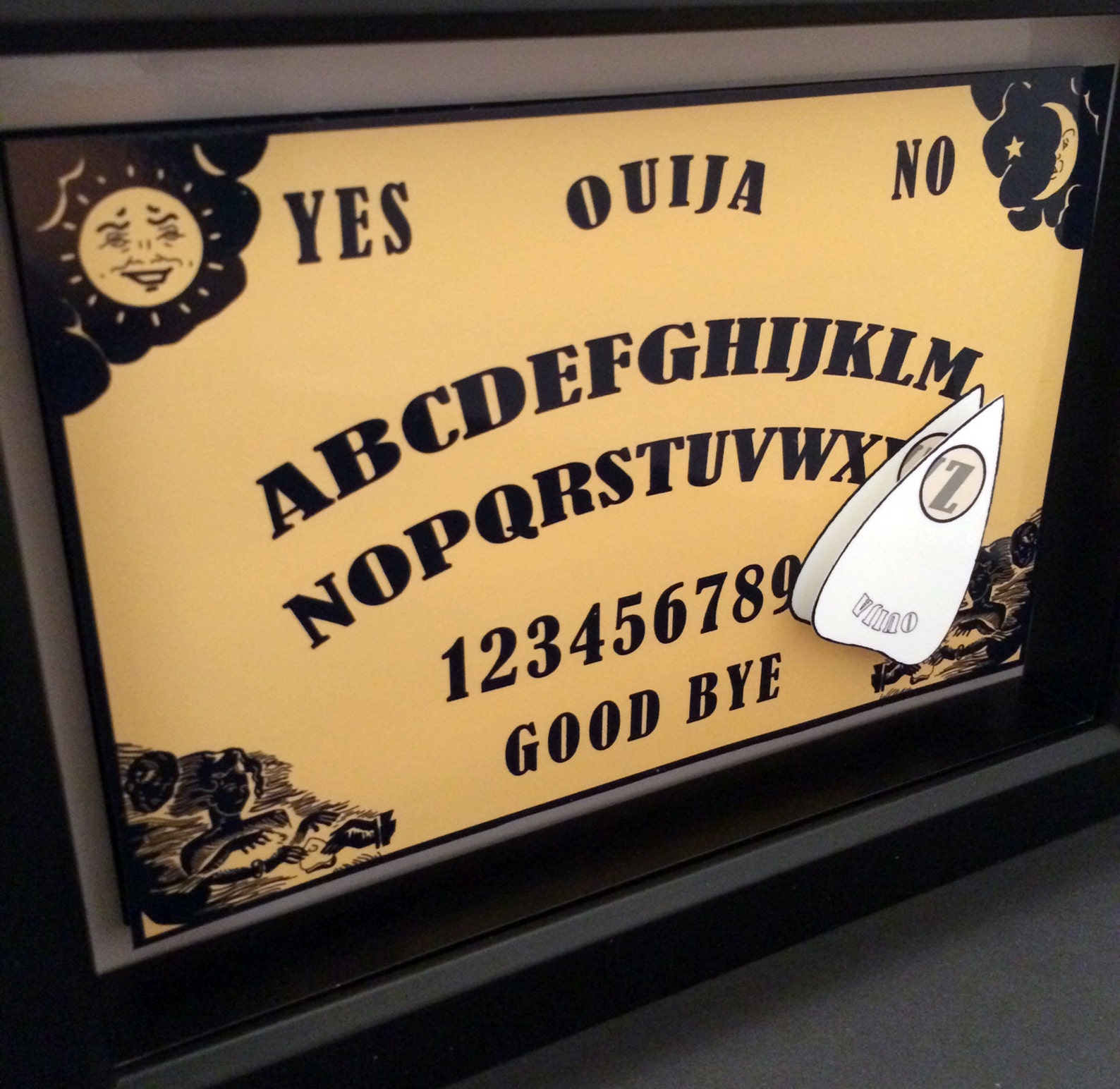 Ouija Board Print Quija Board Art Dark Decor Horror Decor 3D | Etsy