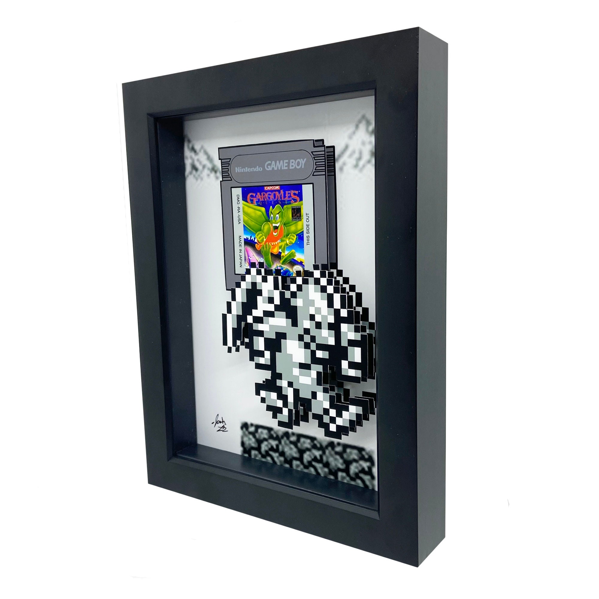 Gargoyle's Quest Firebrand 3D Art Nintendo Game Boy Art | Etsy